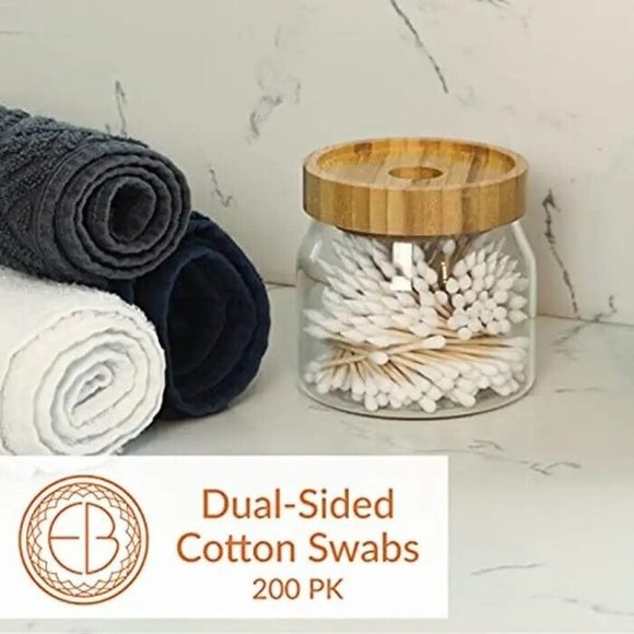 Evriholder | Accents | Evriholder Glass Container Cotton Swab Canister ...
